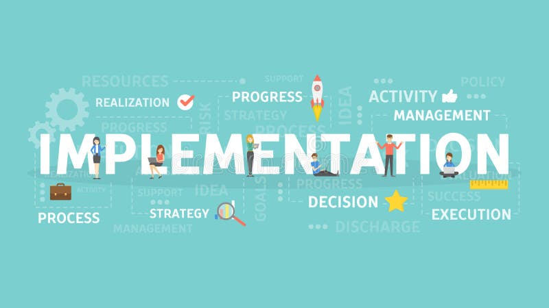 Implementation Concept Illustration. Stock Vector - Illustration of ...