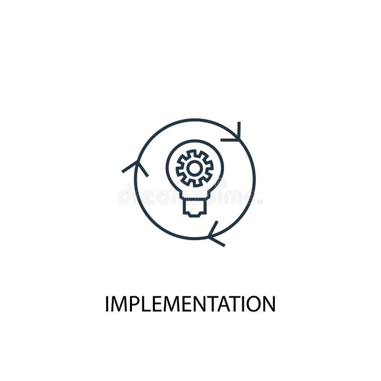 Implementation Icon Outline Stock Illustrations – 1,995 Implementation ...