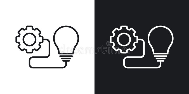 Implementation Icon Set. Business Execute Technology Vector Symbol in ...