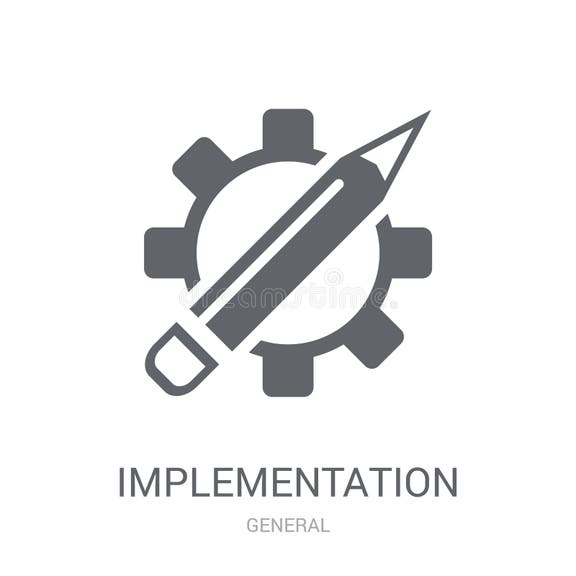 Implementation Icon. Trendy Implementation Logo Concept on White Stock ...