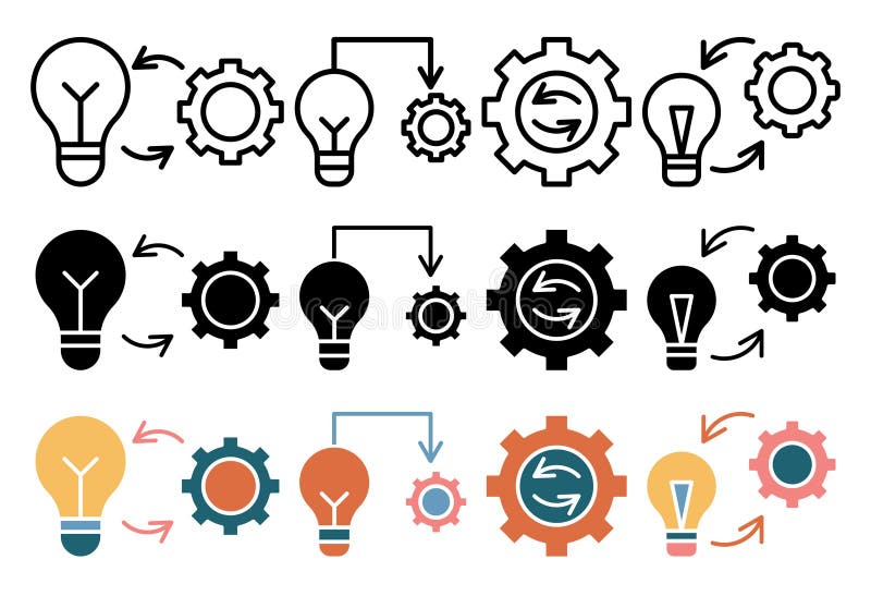 Implementation icon vector stock vector. Illustration of skill - 348102270