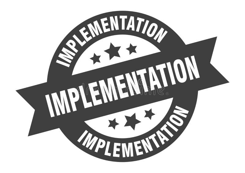 Implementation Sticker Stock Illustrations – 199 Implementation Sticker ...