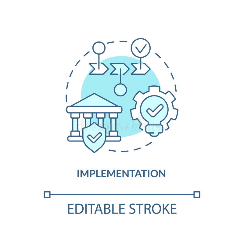 Implementation Icon Outline Stock Illustrations – 1,613 Implementation ...