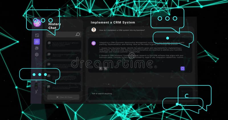 Implementing CRM System, AI Interface Displaying Chat History and ... Implementing CRM System, AI Interface Displaying Chat History and ...