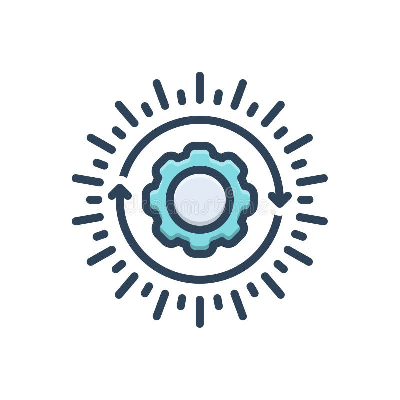 Color Illustration Icon for Implementing, Implementation and Realize ...