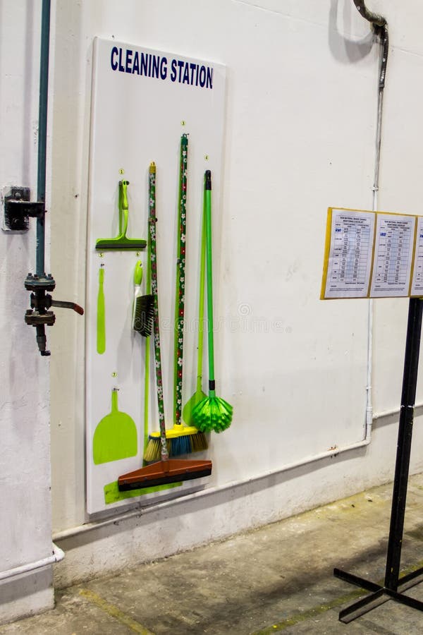 Implementation of LEAN 5S at a Cleaning Station Stock Photo - Image of ...
