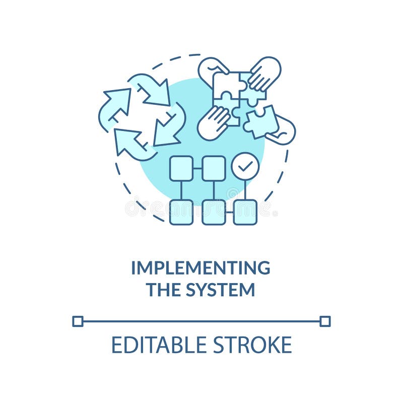 System Implementation Icon Stock Illustrations – 1,189 System ...