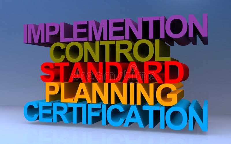 Implemention Control Standard Planning Certification on Blue Stock ...
