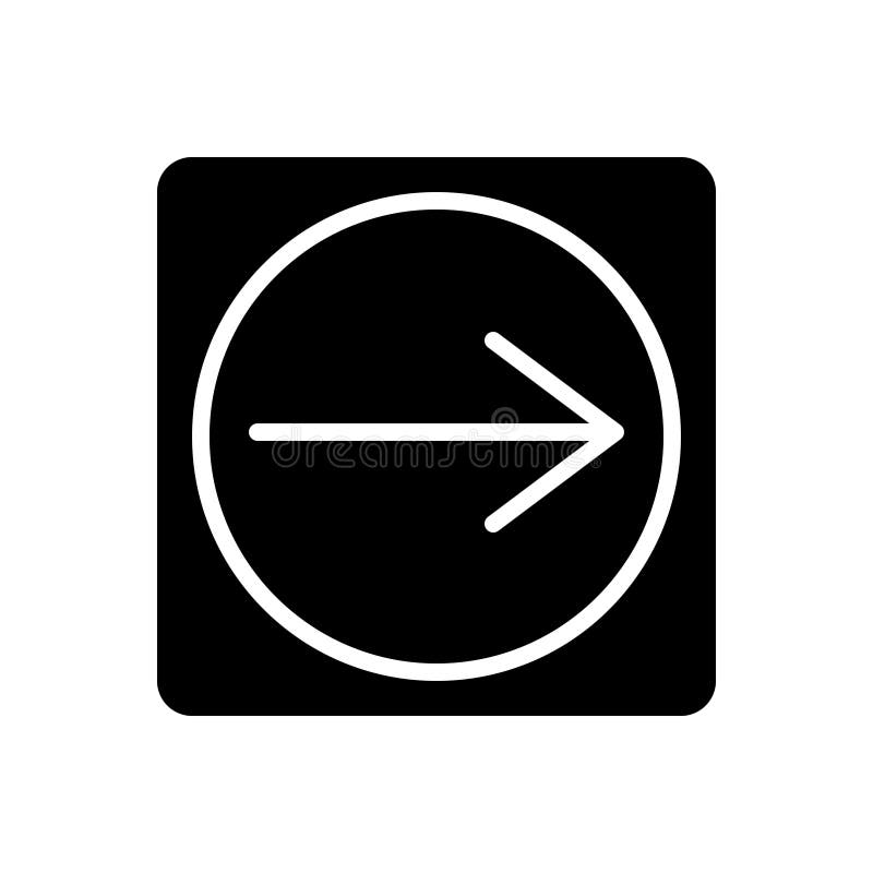 Black Solid Icon for Implication, Conclusion and Connotation Stock ...