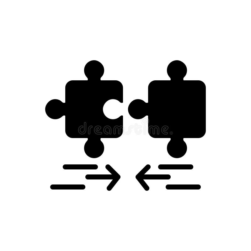 Black Solid Icon for Implication, Involve and Implement Stock Vector ...