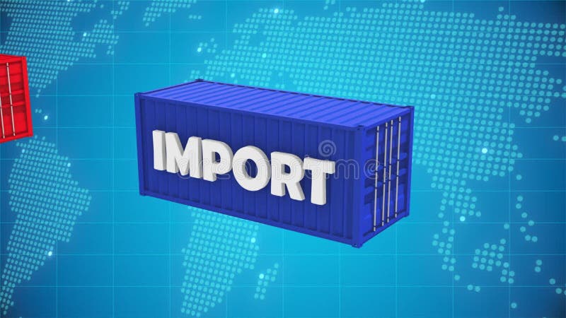 Import Export Business Logistic Container Loop Stock Footage - Video of ...