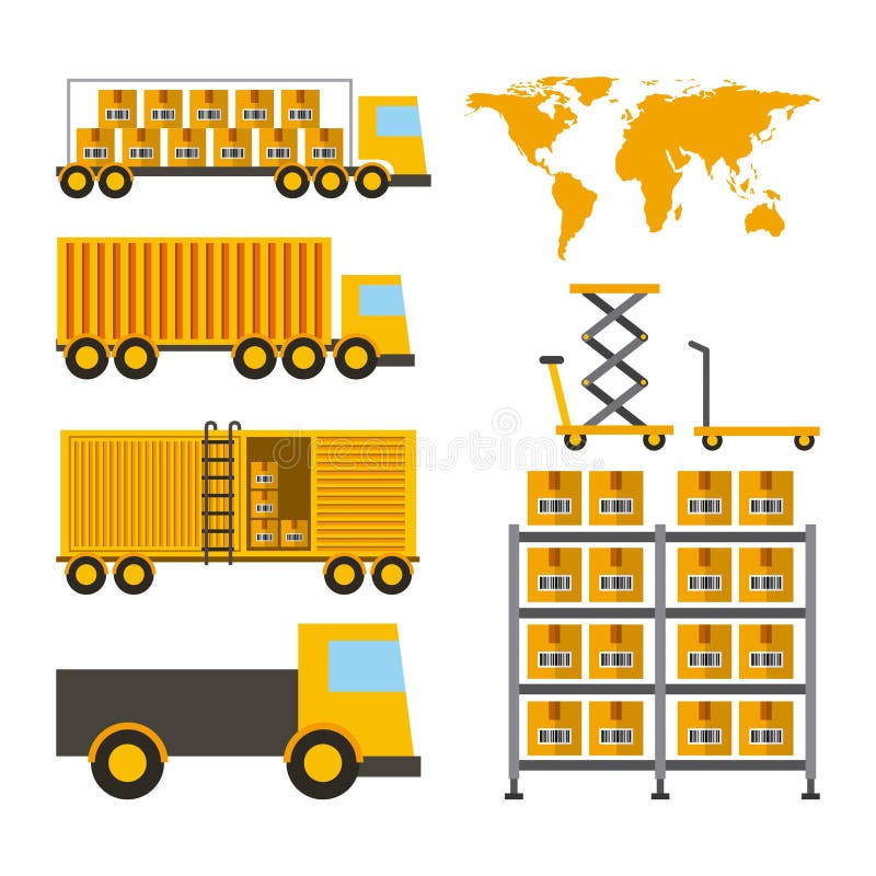 Import and export design stock vector. Illustration of lift - 81129249