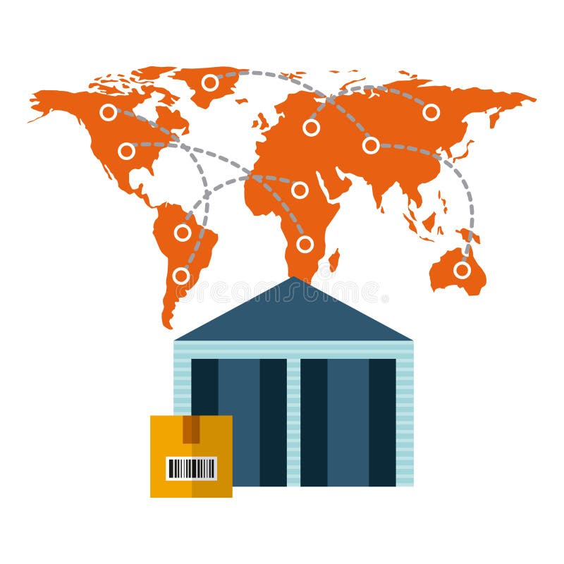 Import and export design stock vector. Illustration of lift - 81129249