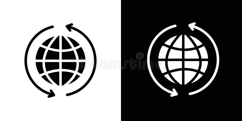Import Export Icon Isolated Flat Vector in Outline Stock Vector ...