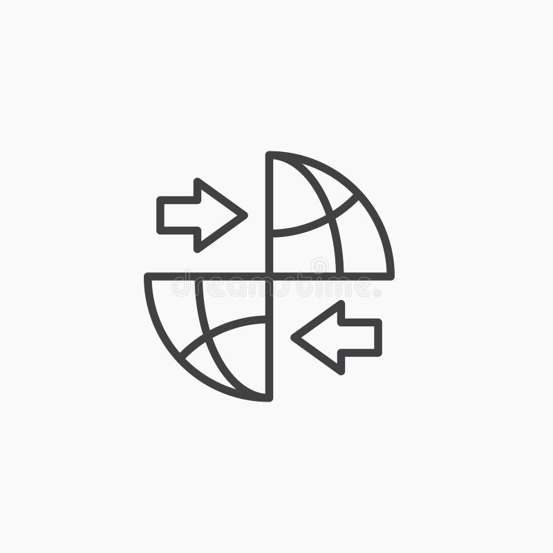 Import and Export Icon Vector Stock Vector - Illustration of icon ...