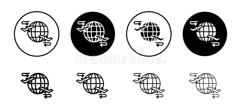 Import Export Vector Icon Set Collection. Import Export Outline Flat ...