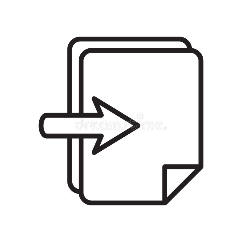 Import Icon Vector Sign and Symbol Isolated on White Background Stock ...