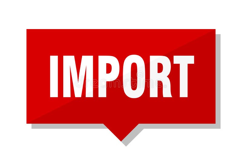 Import price tag stock vector. Illustration of sticker - 118867222