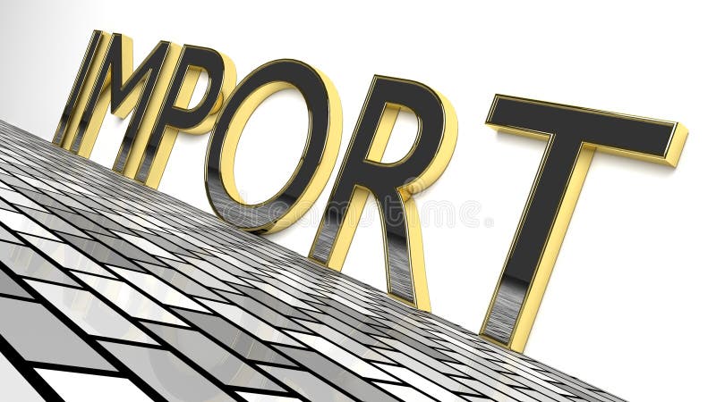 Trade War Sign in Golden Glossy Letters Stock Illustration ...