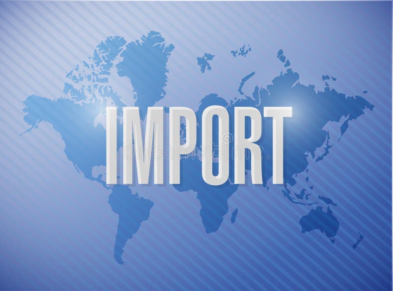 Import Sign Illustration Design Stock Illustration - Illustration of ...