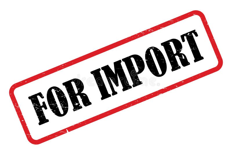 For import stamp stock illustration. Illustration of import - 134391843
