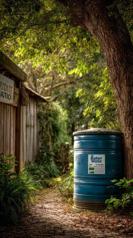 The Importance of Sustainable Practices Illustrated by a Blue Rainwater ...
