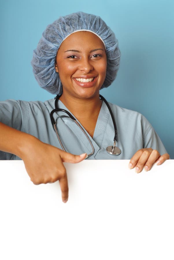 320 Smiling Black Nurse Pointing Stock Photos - Free & Royalty-Free ...