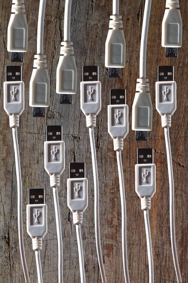 Usb Cables - Cord - Wire - Data Cable Stock Photo - Image of adapter ...