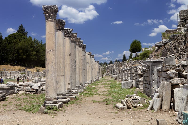 An Important Archaeological Monument of Ephesus, Turkey Stock Photo ...