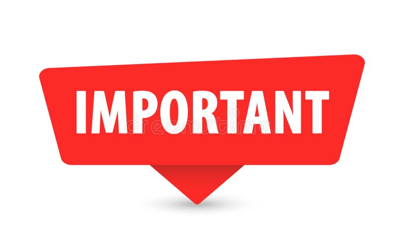 Important - Banner, Speech Bubble, Label, Sticker, Ribbon Template ...