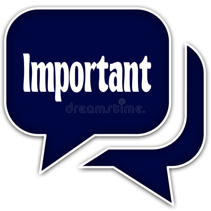 IMPORTANT On Blue Arrow - 3D Rendering Stock Illustration ...