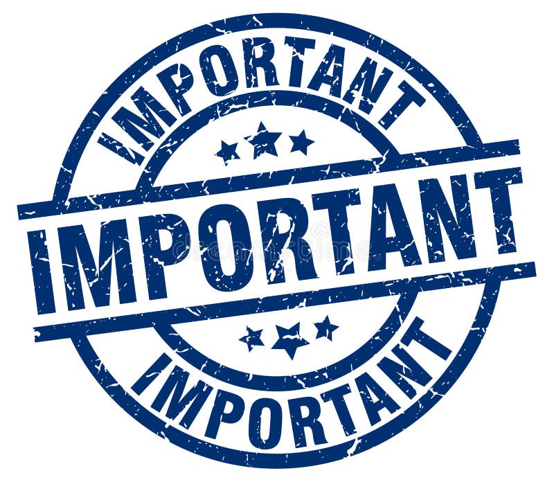 Important Blue Paper Speech Bubble Stock Vector - Illustration of ...