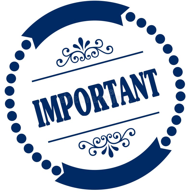 Important Blue Paper Speech Bubble Stock Vector - Illustration of ...