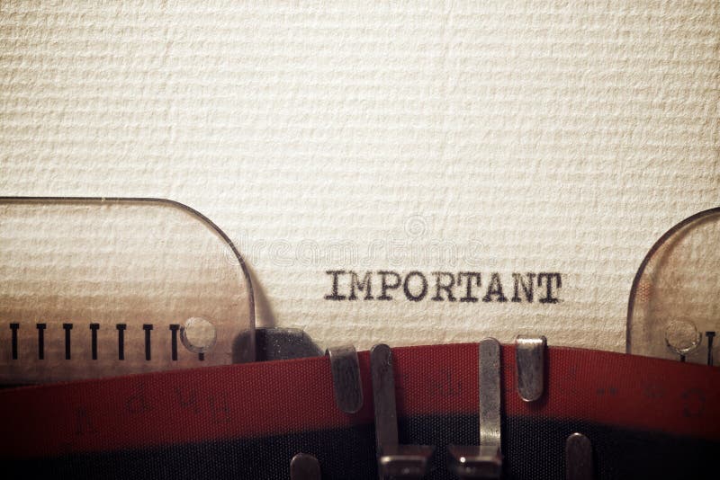 Important concept view stock image. Image of document - 218415597