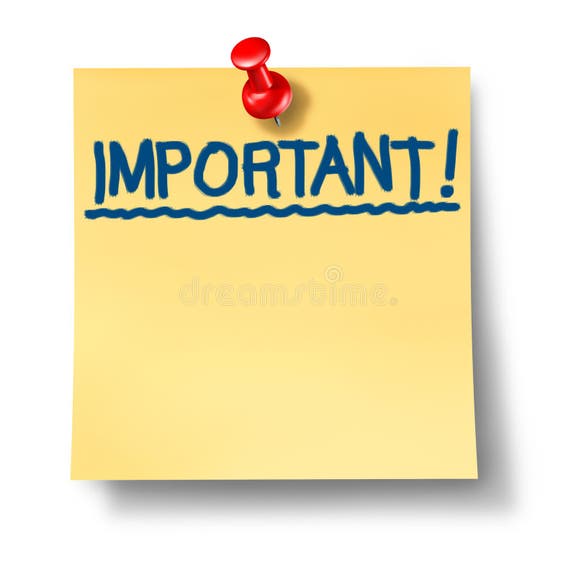 Important Critical Attention Reminder Office Post Stock Illustration ...