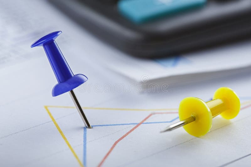 Important Date and Calendar Appointment. Pin on Calendar Stock Image ...