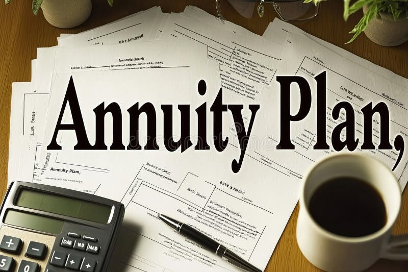 Important Documents about Annuity Plan on a Desk with Calculator and ...