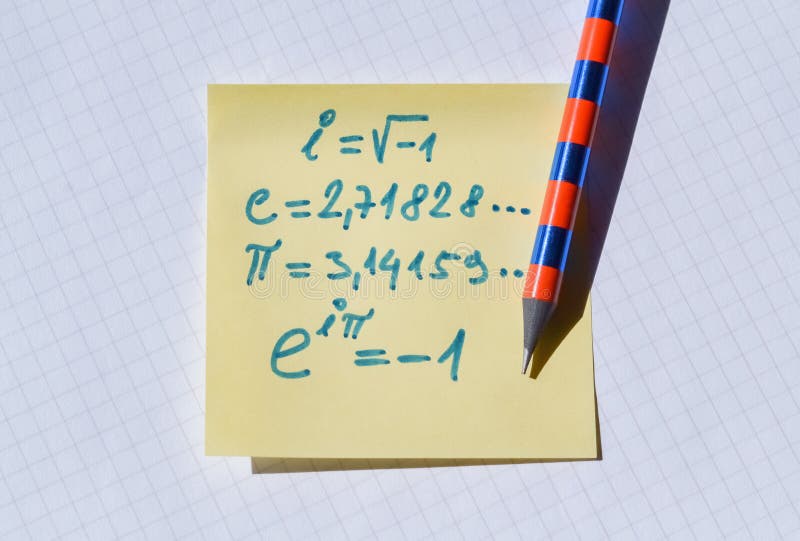 Famous Euler equation stock photo. Image of common, formula - 162296514