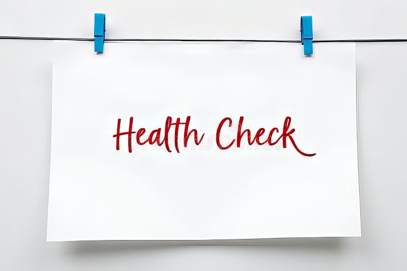 Important Health Check Reminder a StringAttached Note for Routine ...