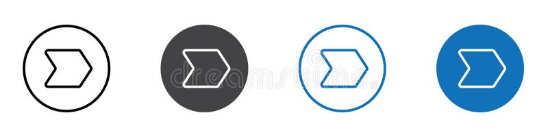 Important Icon Flat Editable Icon Mark Set Stock Vector - Illustration ...