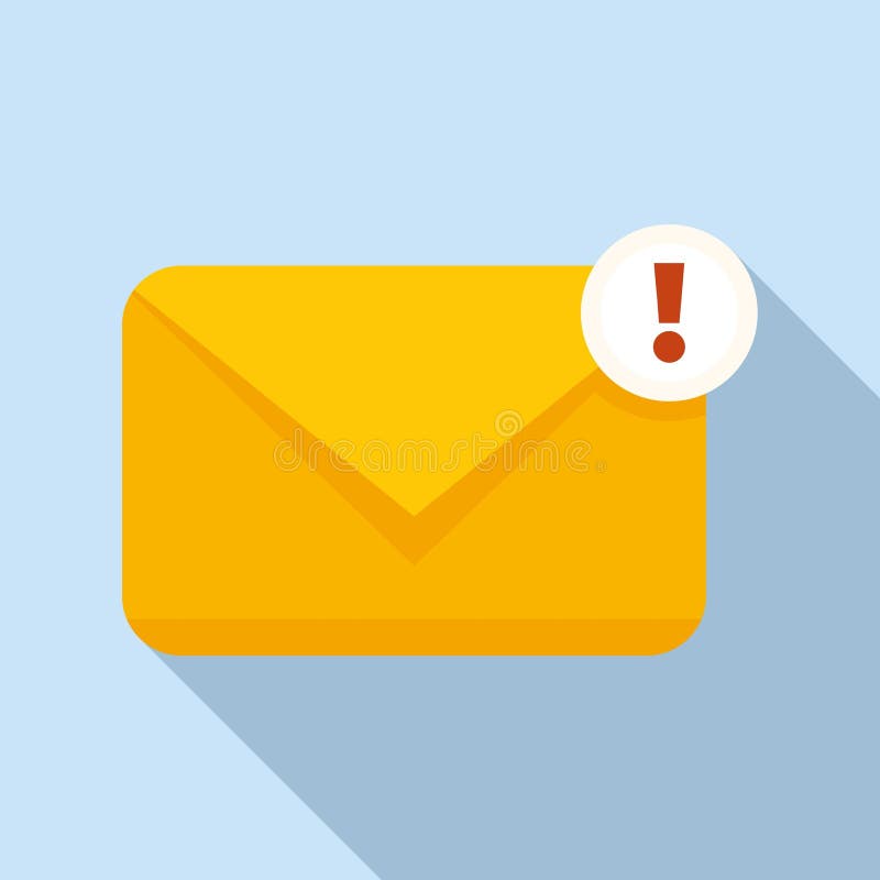 Important Mail Icon with Label and Envelope Stock Vector - Illustration ...