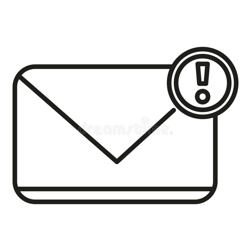 Important Mail Icon with Label and Envelope Stock Vector - Illustration ...