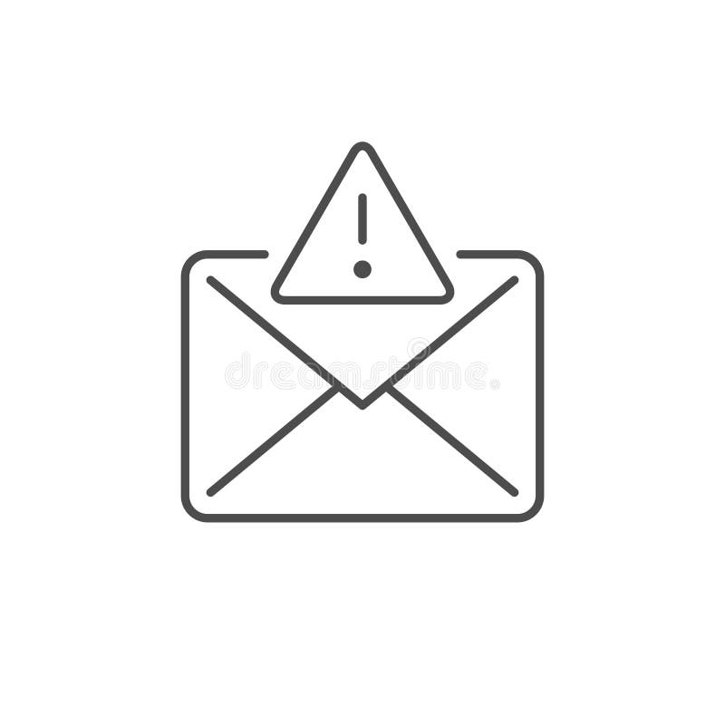 Important Mail Icon with Label and Envelope Stock Vector - Illustration ...