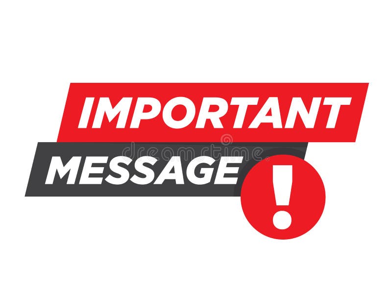 Important Message Banner. Banner or Badge for Business, Marketing and ... Important Message Banner. Banner or Badge for Business, Marketing and ...