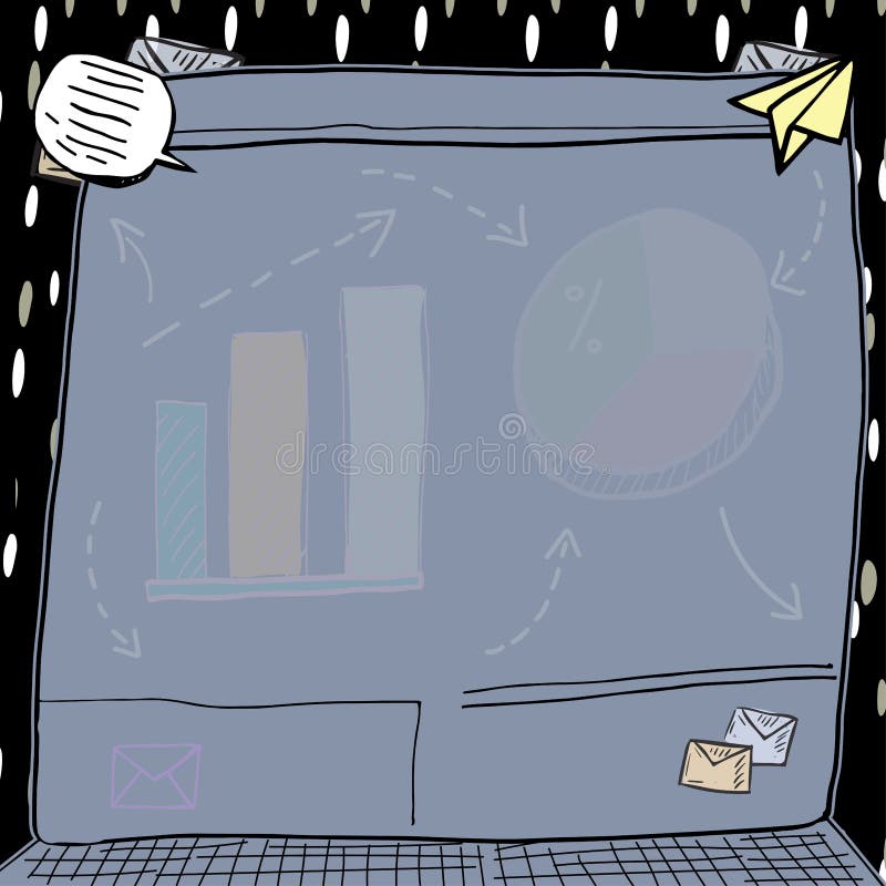 Important Message Presented on Presentation Board with Charts and ...