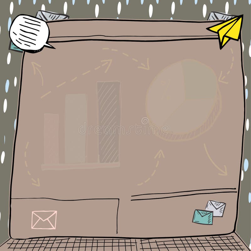 Important Message Presented on Presentation Board with Charts and ...