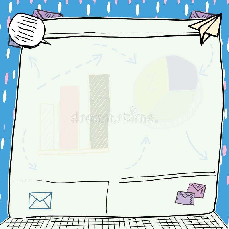 Important Message Presented on Presentation Board with Charts and ...