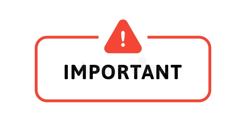 Important Message Sign. Vector Modern Color Illustration Stock Vector ...