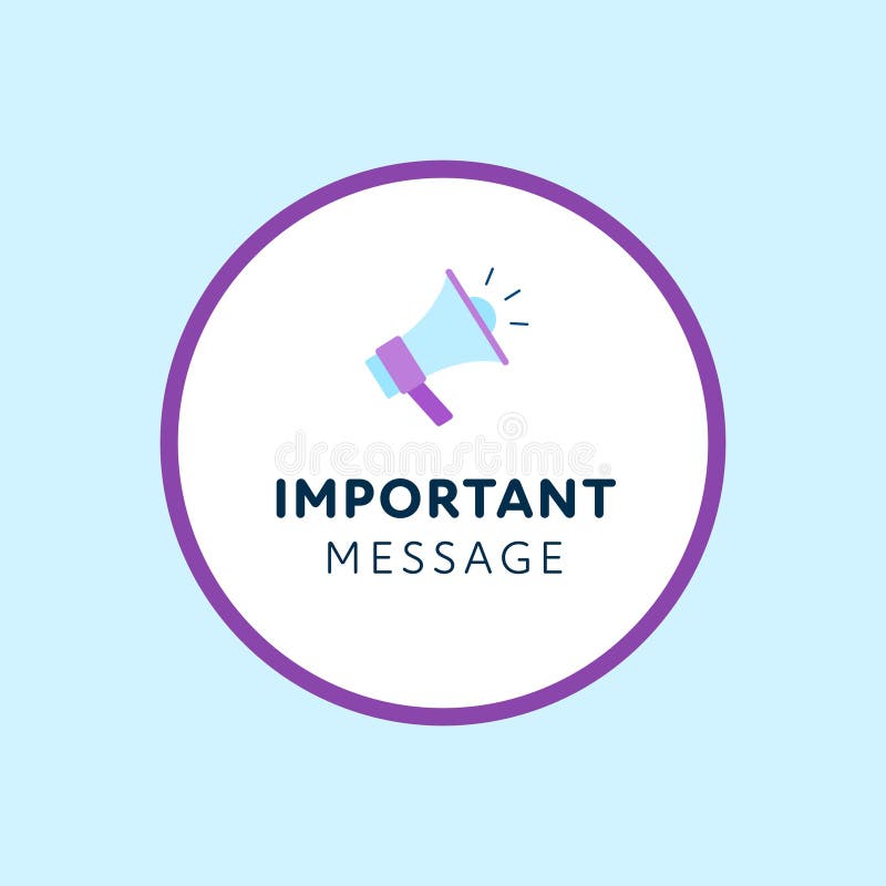 Stop Message Sign. Vector Modern Color Illustration Stock Illustration ...