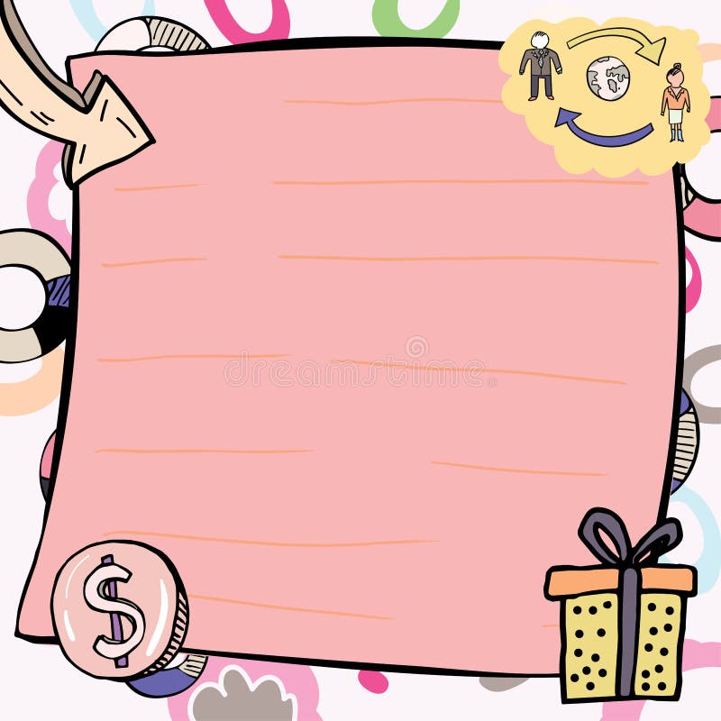 Important Message Written on Note with Gift Drawing. Crutial ...